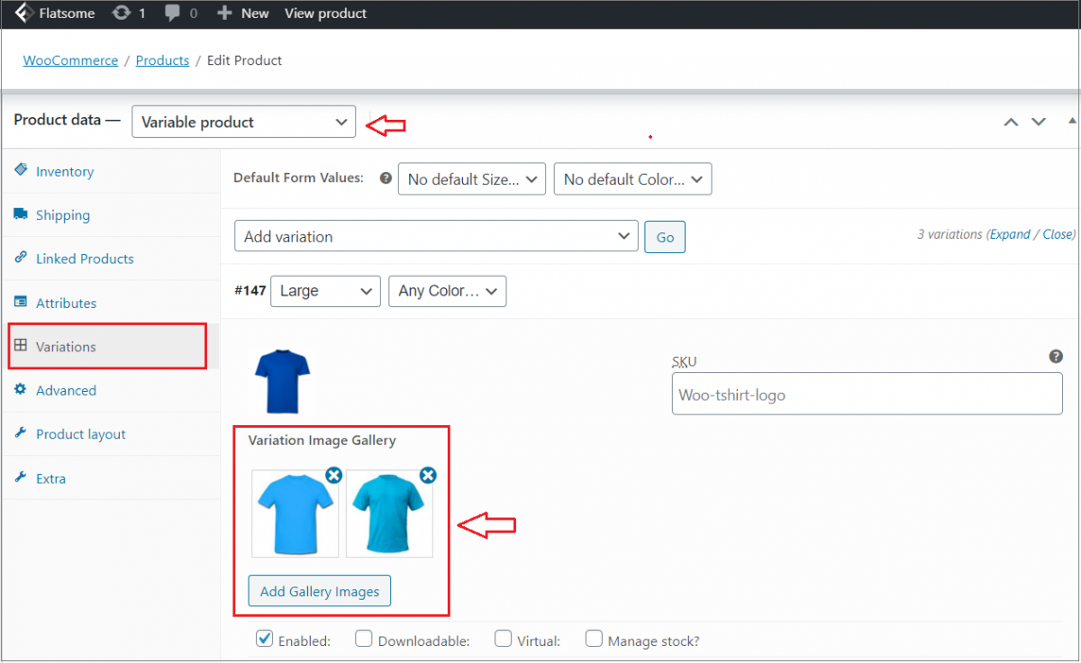 How To Add Multiple Product Variation Images In Flatsome WooCommerce ...