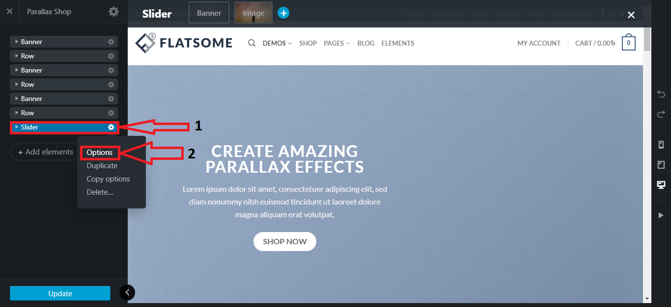 How To Create A Slider Using Flatsome Theme UX Builder - WPCred