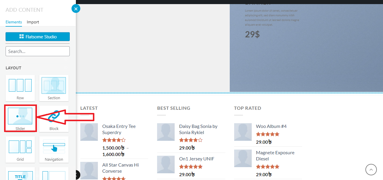 How To Create A Slider Using Flatsome Theme UX Builder - WPCred