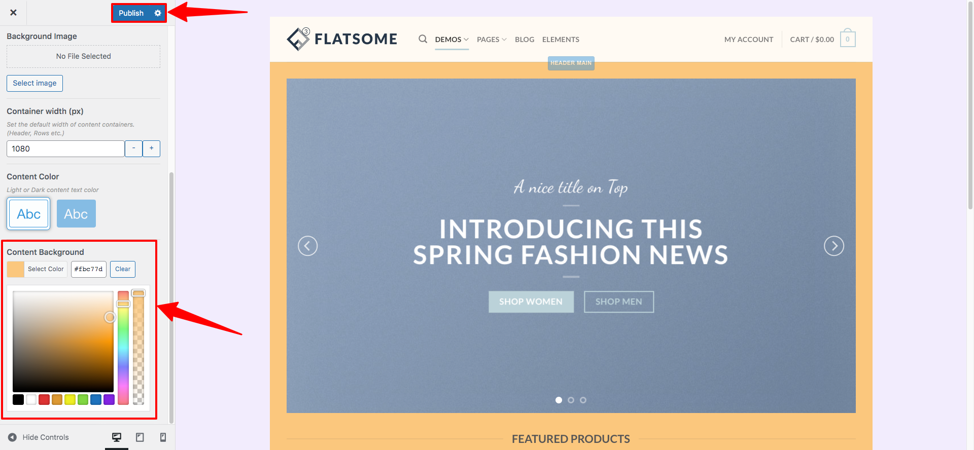 How To Change Background Color In Flatsome - WPCred