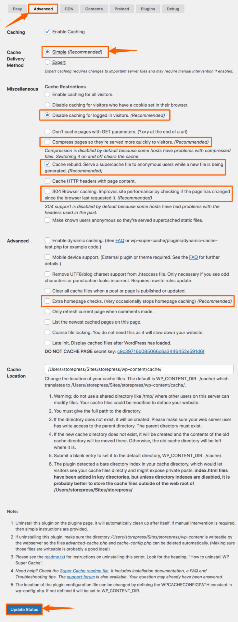 How To Install And Configure WP Super Cache - WPCred