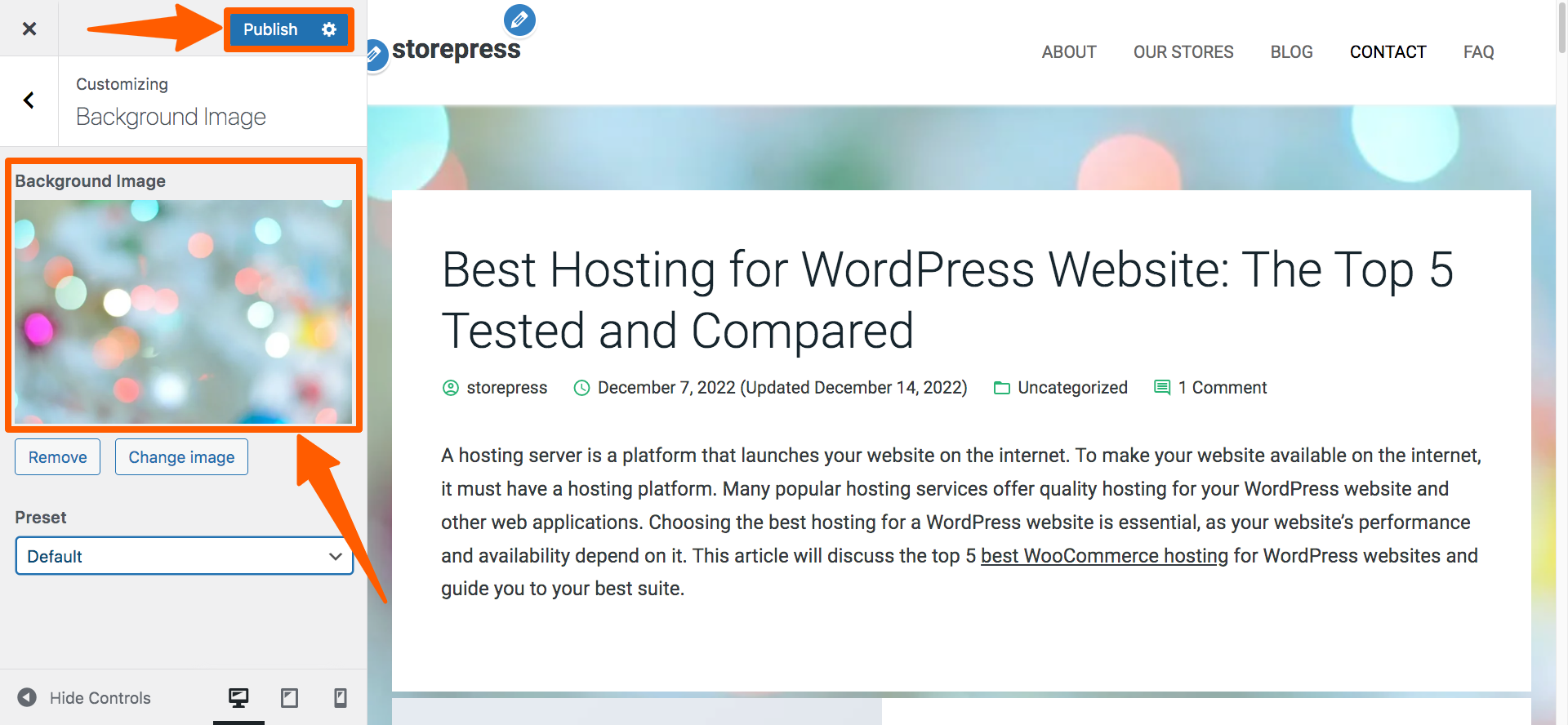 How To Add Or Change Background Image In WordPress - WPCred